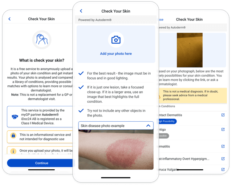 Download now from the app store - App Features - myGP