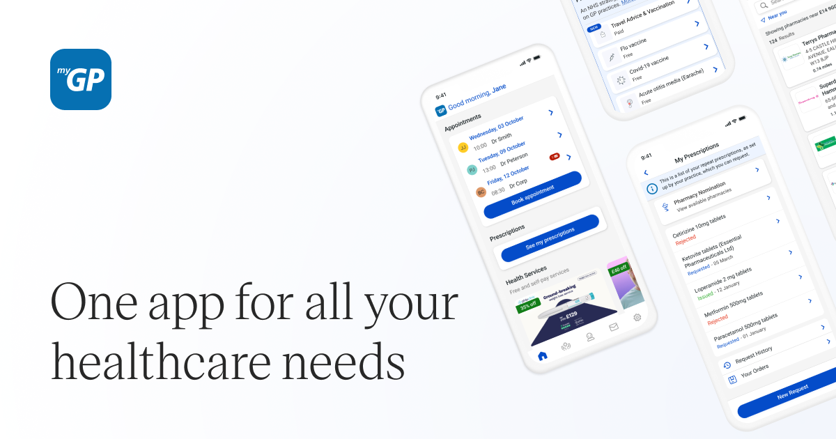 Download now from the app store - App Features - myGP